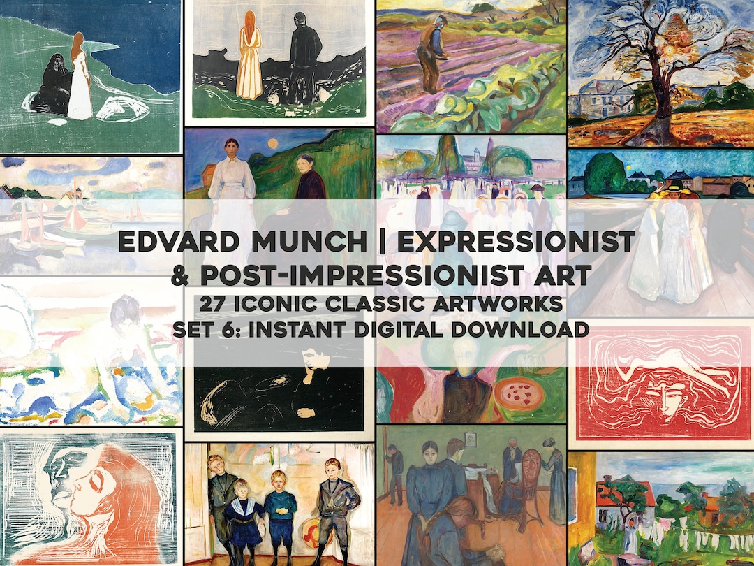 27 Edvard Munch Expressionist Paintings Artworks | HQ Image Bundle ...