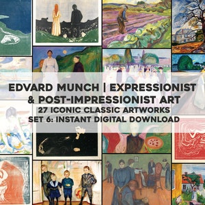 27 Edvard Munch Expressionist Paintings Artworks | HQ Image Bundle ...