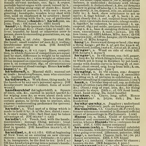 90 Vintage English Dictionary Pages Set 5 GRA-KNO | HQ Image Resource ...
