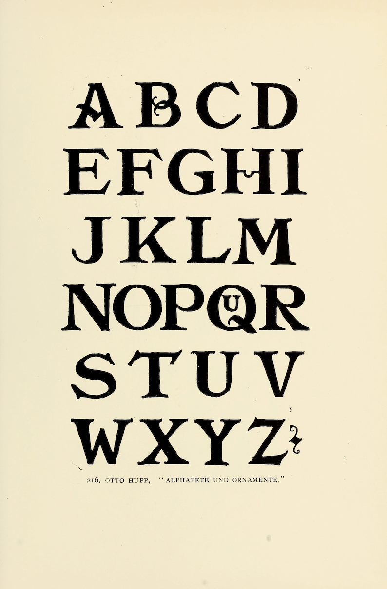 65 Awesome Alphabet Font Type Sheets Pages HQ Image - Etsy