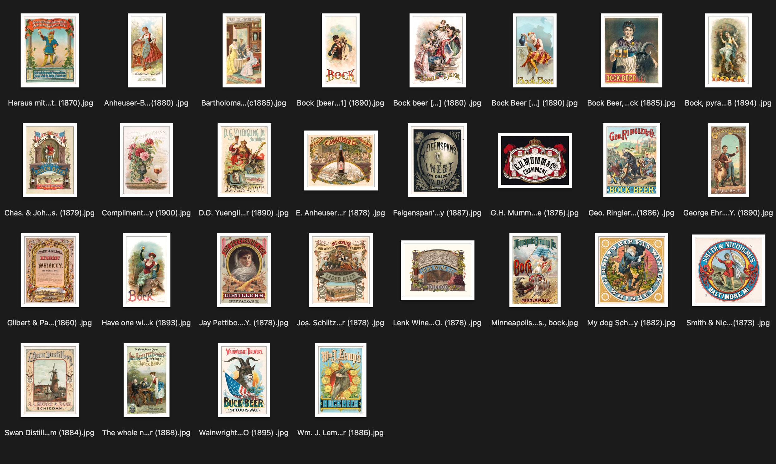 28 Vintage 1800s Beer Alcohol Liquor Vol. 3 Lithograph Print - Etsy