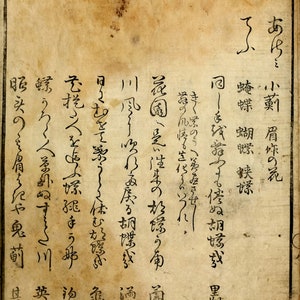 100 Pages Authentic Stained Vintage Japanese Illustrations & Script ...