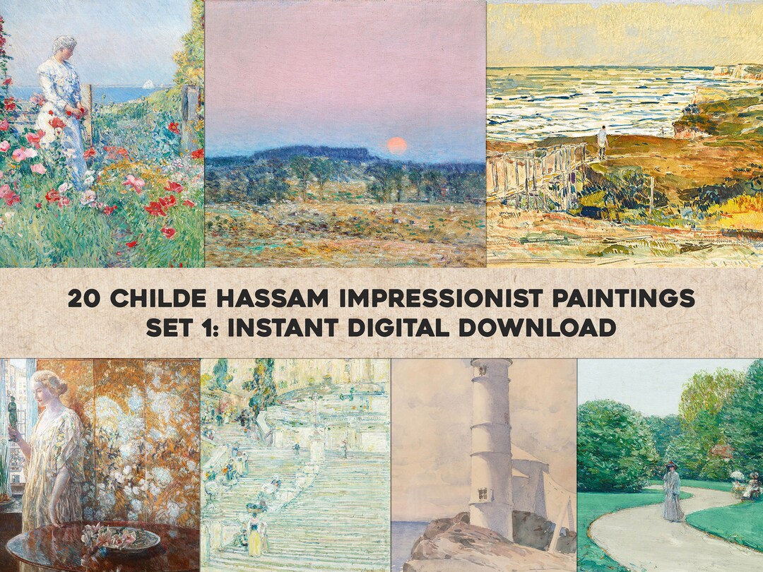 20 Beautiful Impressionist Paintings by Childe Hassam | HQ Image Bundle ...