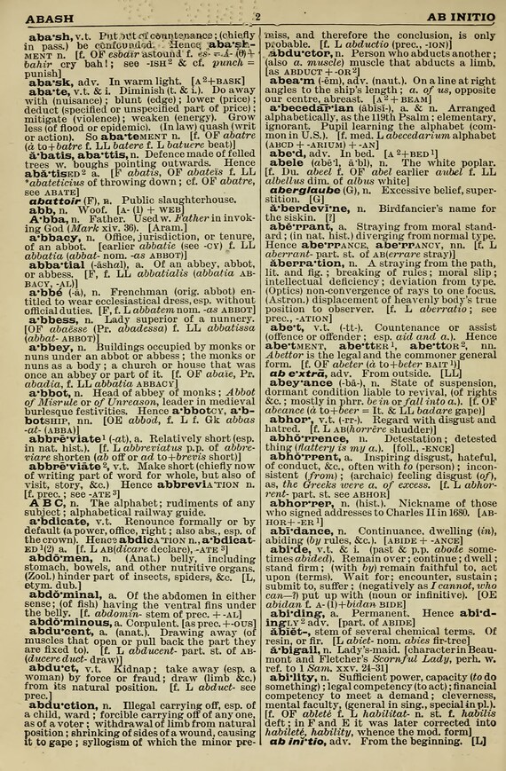 English Dictionary Pages