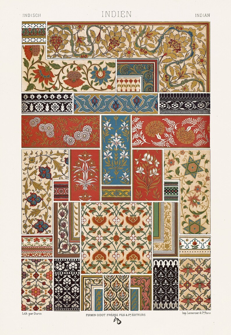 50 Ornamental Designs & Patterns L'ornament Polychrome - Etsy