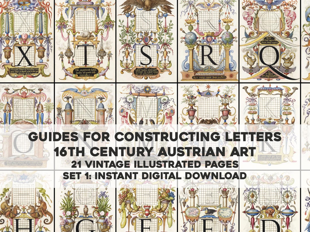 The Model Book of Caligraphy Letter Building Set 1 | 21 Intriguing ...