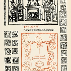 45 Historic Book Ornamental Designs Illustrations | Vintage Stained ...