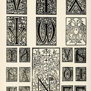 52 Historic Book Ornamental Designs Illustrations | Vintage Stained ...