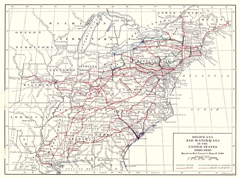 37 Vintage USA & State Maps From 1920s American History Atlas | Image ...