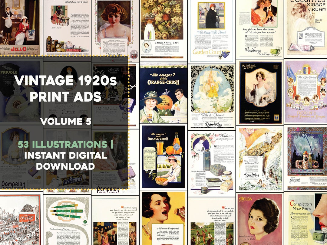53 Awesome Vintage 1920s Print Advertisements | HQ Image Bundle ...