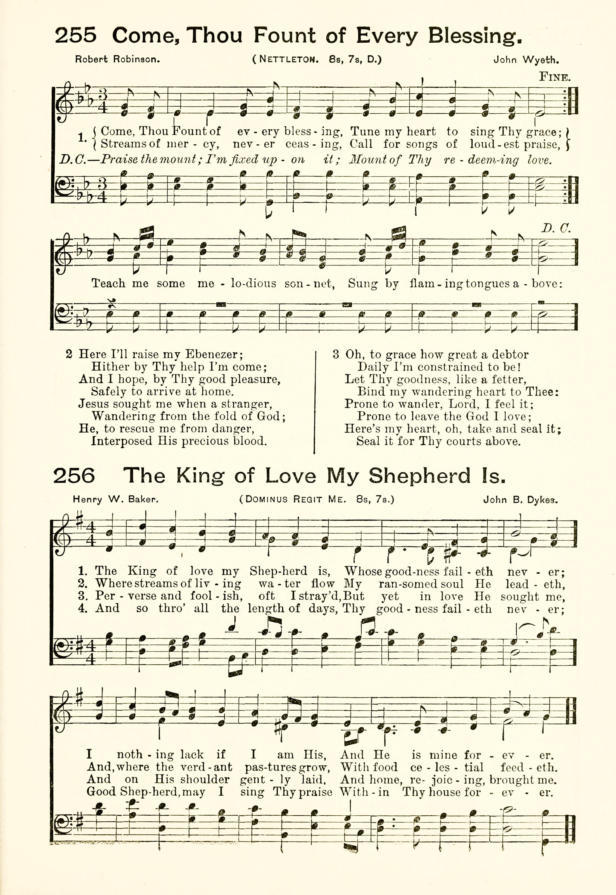 125 Hymn Pages From an Old 1909 Hymnal Restored Vintage Sheet - Etsy