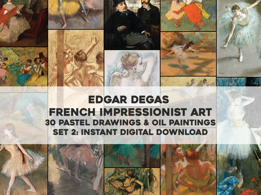 30 Edgar Degas Impressionist Oil Paintings & Pastel Drawings | Image ...