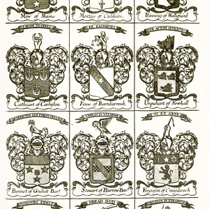 30 Black and White Heraldry Coat of Arms Images Set | HQ Image Bundle ...