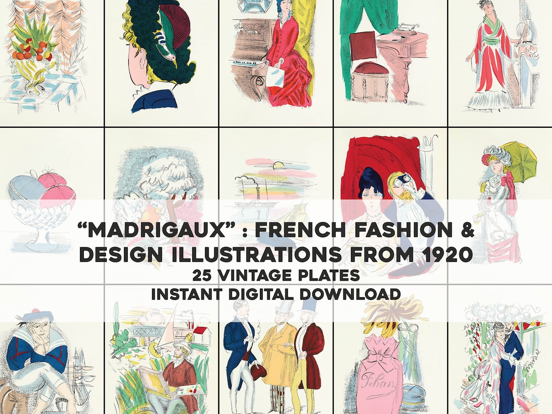 25 Vintage 1920s French Fashion & Design Illustrations | HQ Image ...