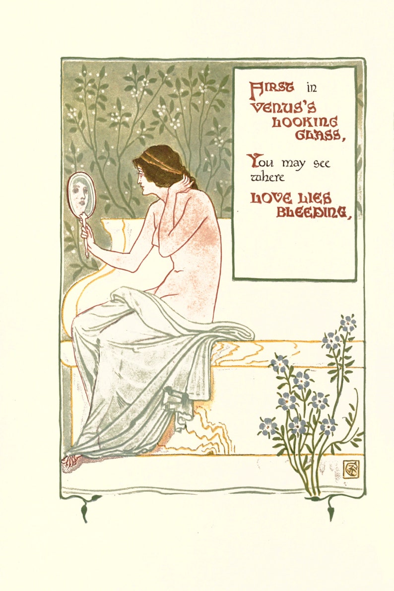 44 Restored Illustrations Floral Fantasy Flower Personification | Image ...