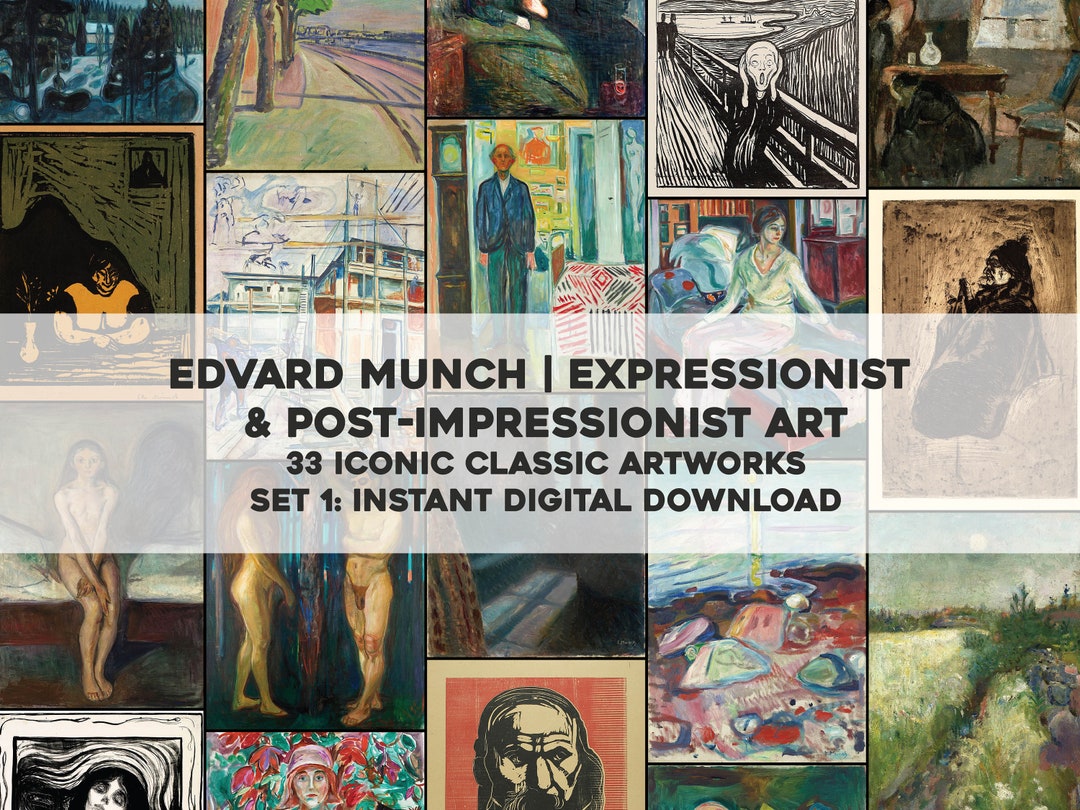33 Edvard Munch Expressionist Paintings Artworks | HQ Image Bundle ...