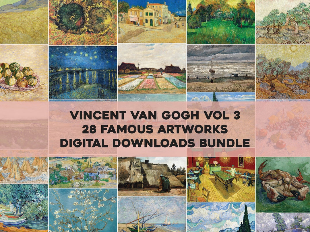 28 Vincent Van Gogh Impressionist Paintings | HQ Image Bundle Printable ...