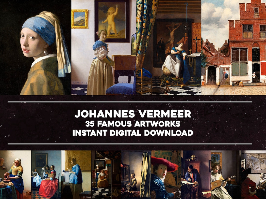 35 Masterpieces Johannes Vermeer Artworks Paintings | HQ Image Bundle ...
