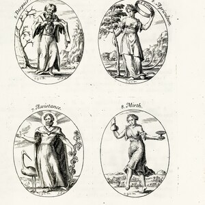 80 Esoteric Ancient Moral Emblems Tarot-like Archetype Virtue | HQ ...