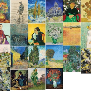 22 Vincent Van Gogh Impressionist Paintings | HQ Image Bundle Printable ...