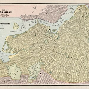 23 Vintage Maps of USA Major Cities 1889 Family World Atlas | HQ Image ...