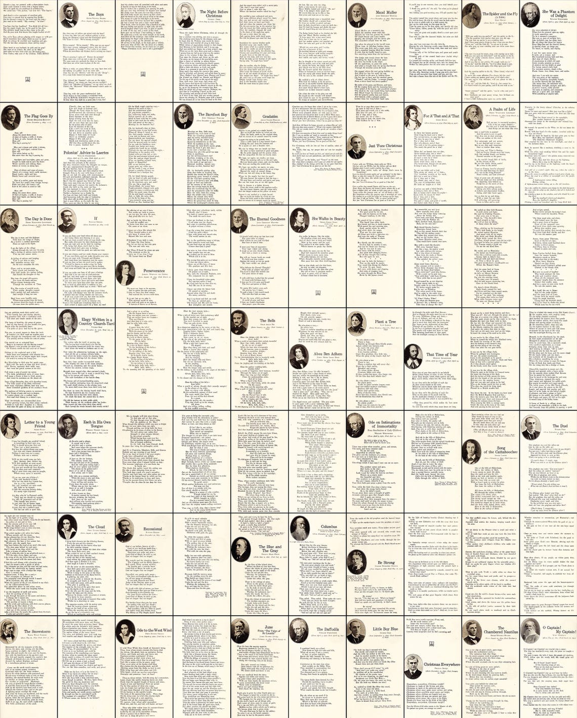 100+ Famous Poems Cards Sheets Pages | HQ Vintage Images Bundle ...