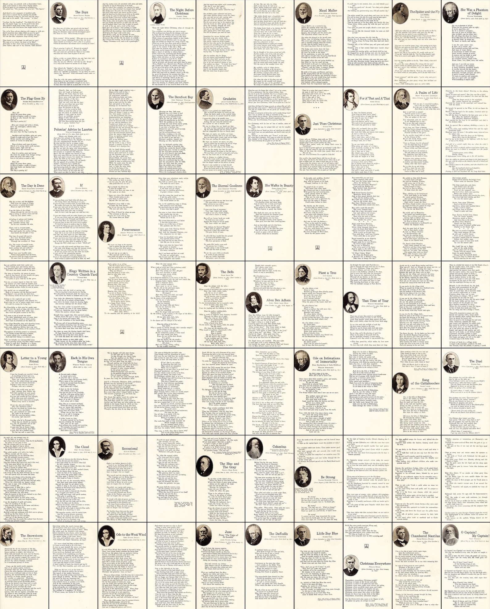 100+ Famous Poems Cards Sheets Pages | HQ Vintage Images Bundle ...
