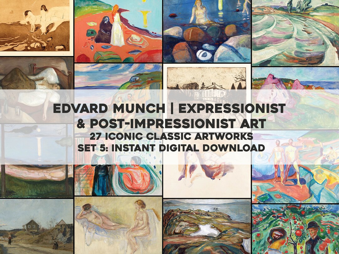 27 Edvard Munch Expressionist Paintings Artworks | HQ Image Bundle ...