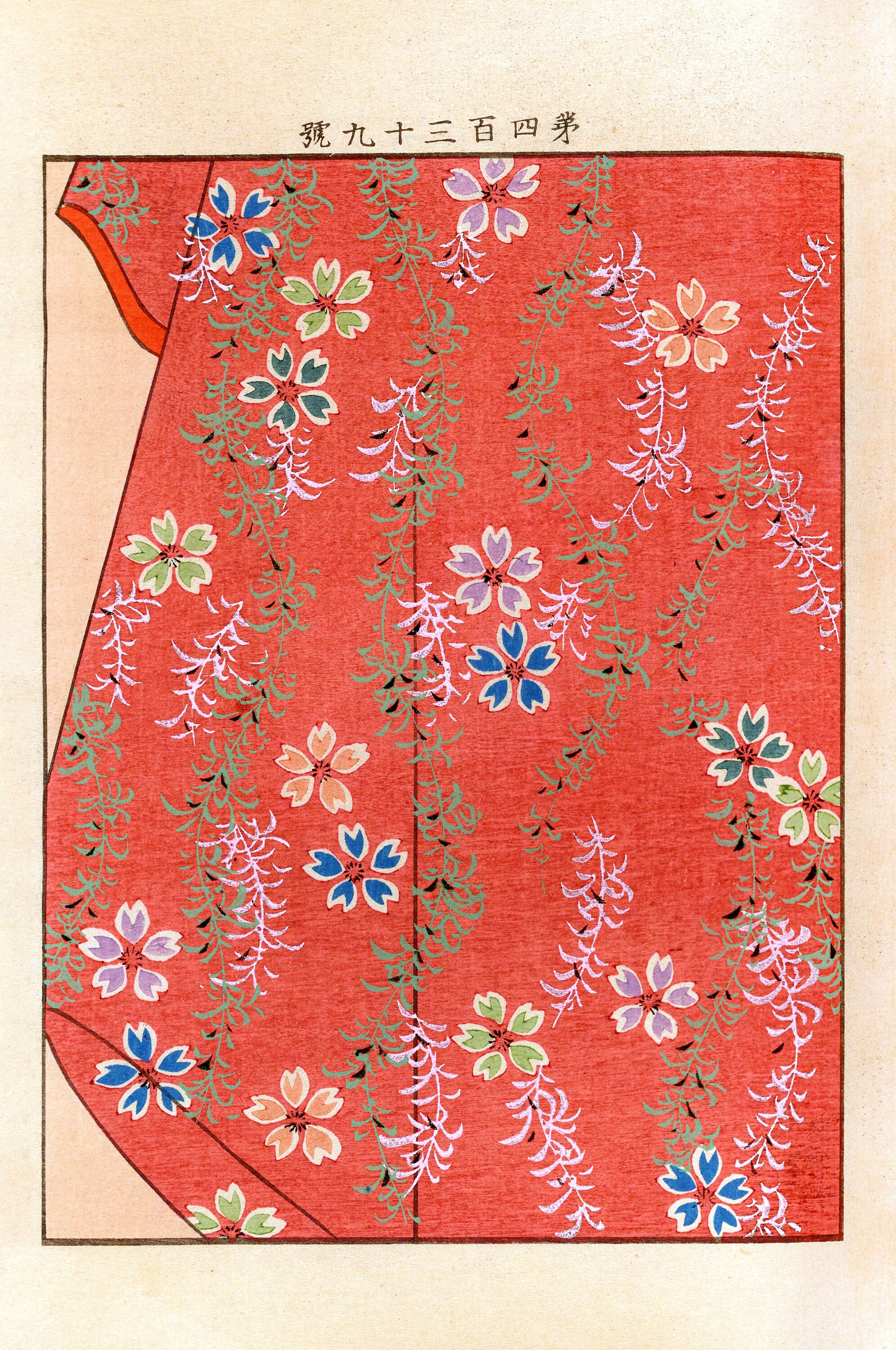 Yachigusa Kimono Design Seikō Ueno Japanese Ornamental Wall Art ...