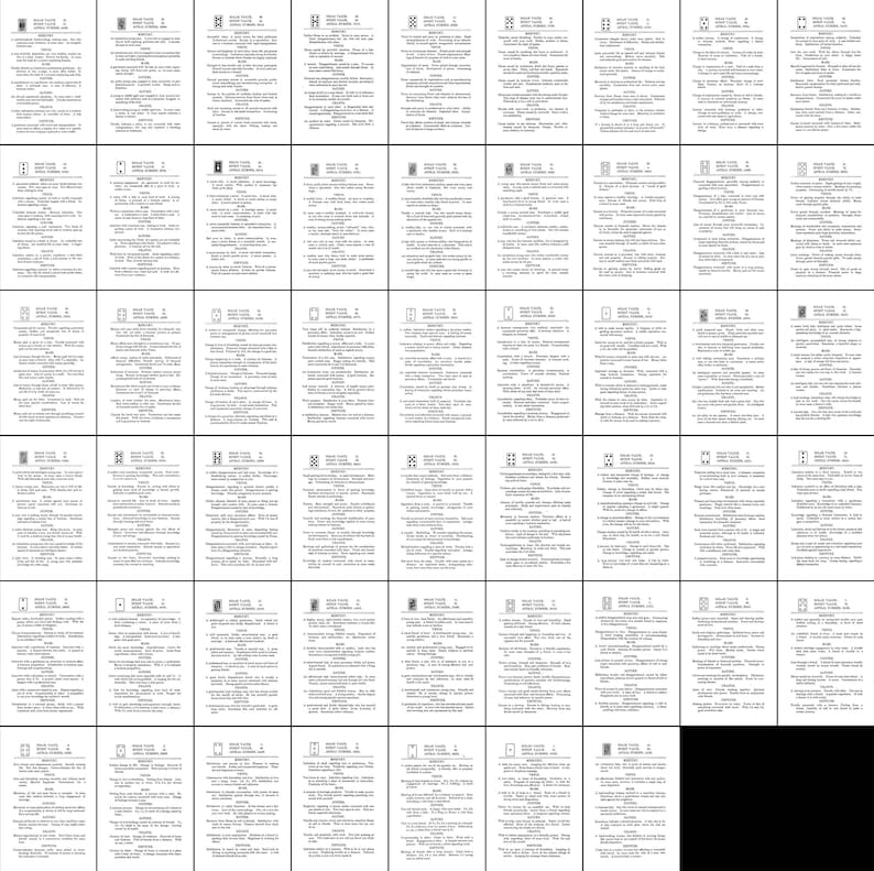 52 Card Deck of Cartomancy Playing Card Reading Interpretations | HQ ...