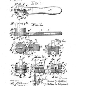 111 Assorted Restored Patents Drawings Set 6 | HQ Image Bundle ...