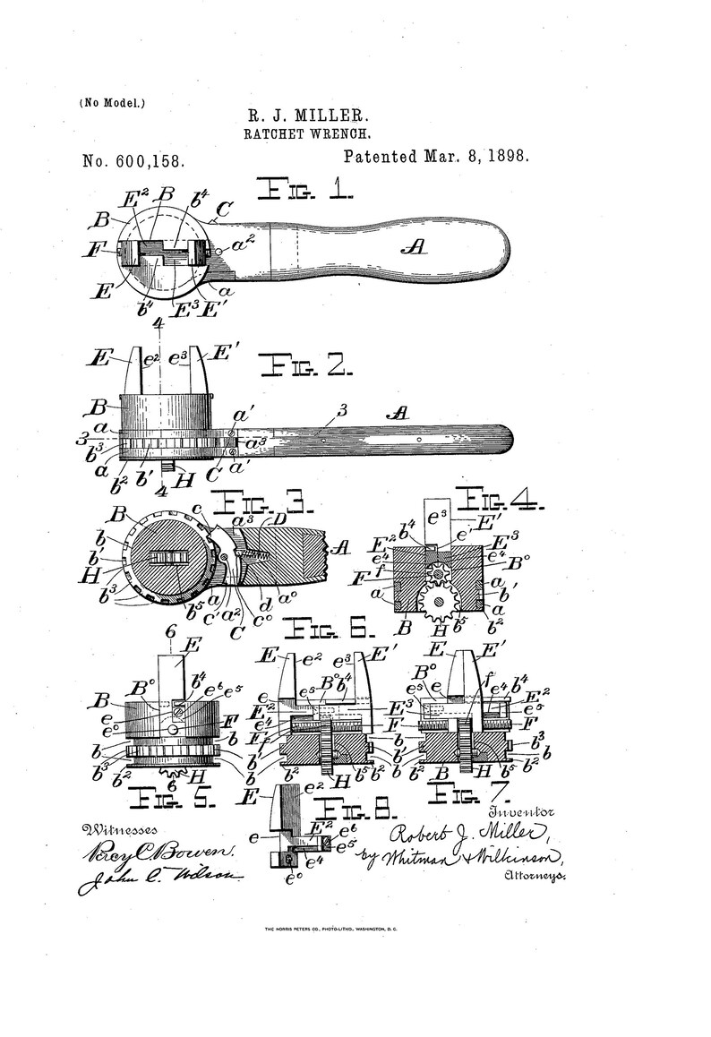 111 Assorted Restored Patents Drawings Set 6 | HQ Image Bundle ...
