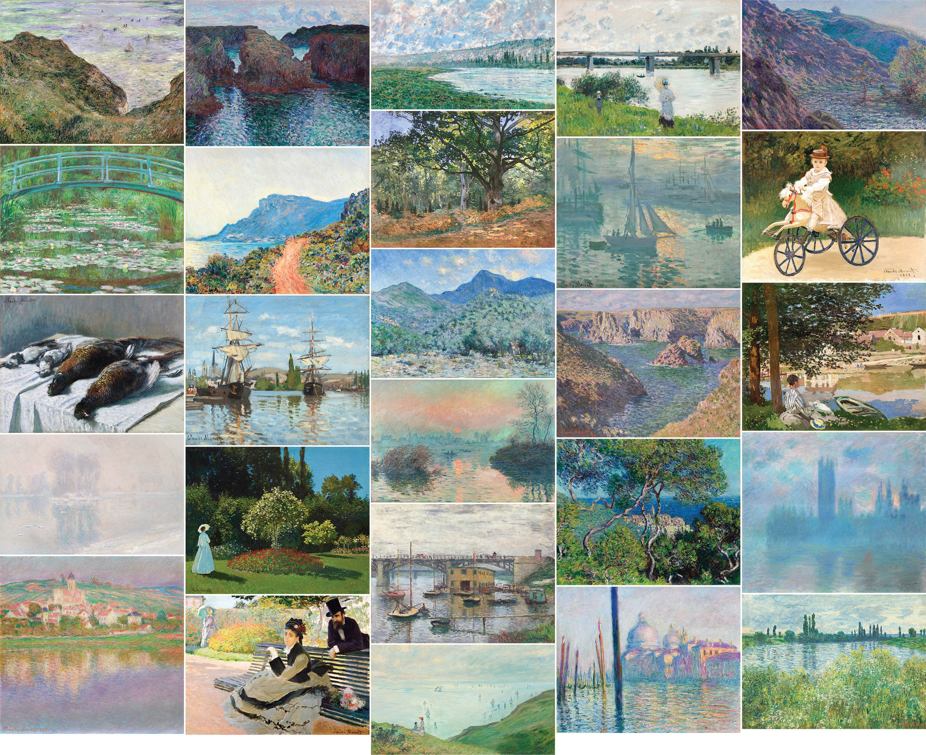 26 Claude Monet Impressionist Paintings | HQ Image Bundle Printable ...