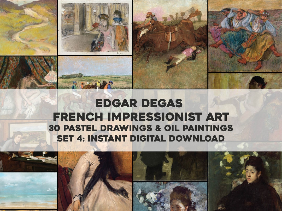 30 Edgar Degas Impressionist Oil Paintings & Pastel Drawings | Image ...