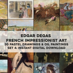30 Edgar Degas Impressionist Oil Paintings & Pastel Drawings | Image ...