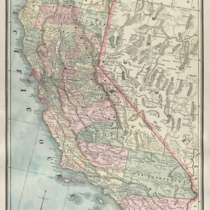 22 Vintage Maps of USA States 1889 Family World Atlas | HQ Image ...