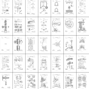 111 Assorted Restored Patents Drawings Set 6 | HQ Image Bundle ...
