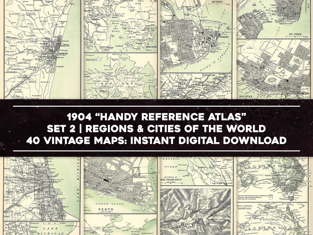 40 Cool Vintage City Center Metro Maps Handy World Atlas | HQ Image ...