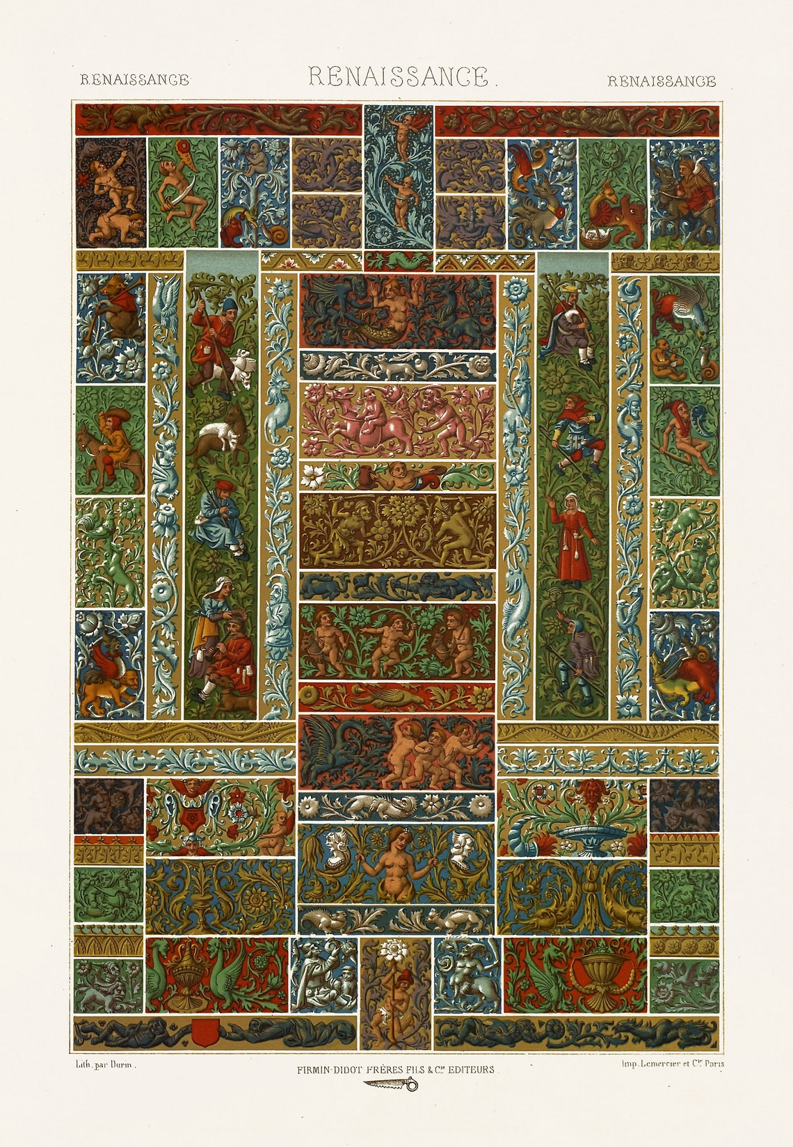 50 Ornamental Designs & Patterns L'ornament Polychrome | Vintage Image ...