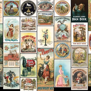 27 Vintage 1800s Beer Alcohol Liquor Vol. 2 Lithograph Print ...