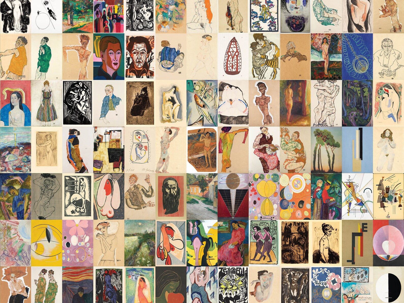 130 Pcs Abstract & Expressionism Art COLLAGE KIT Set - Etsy