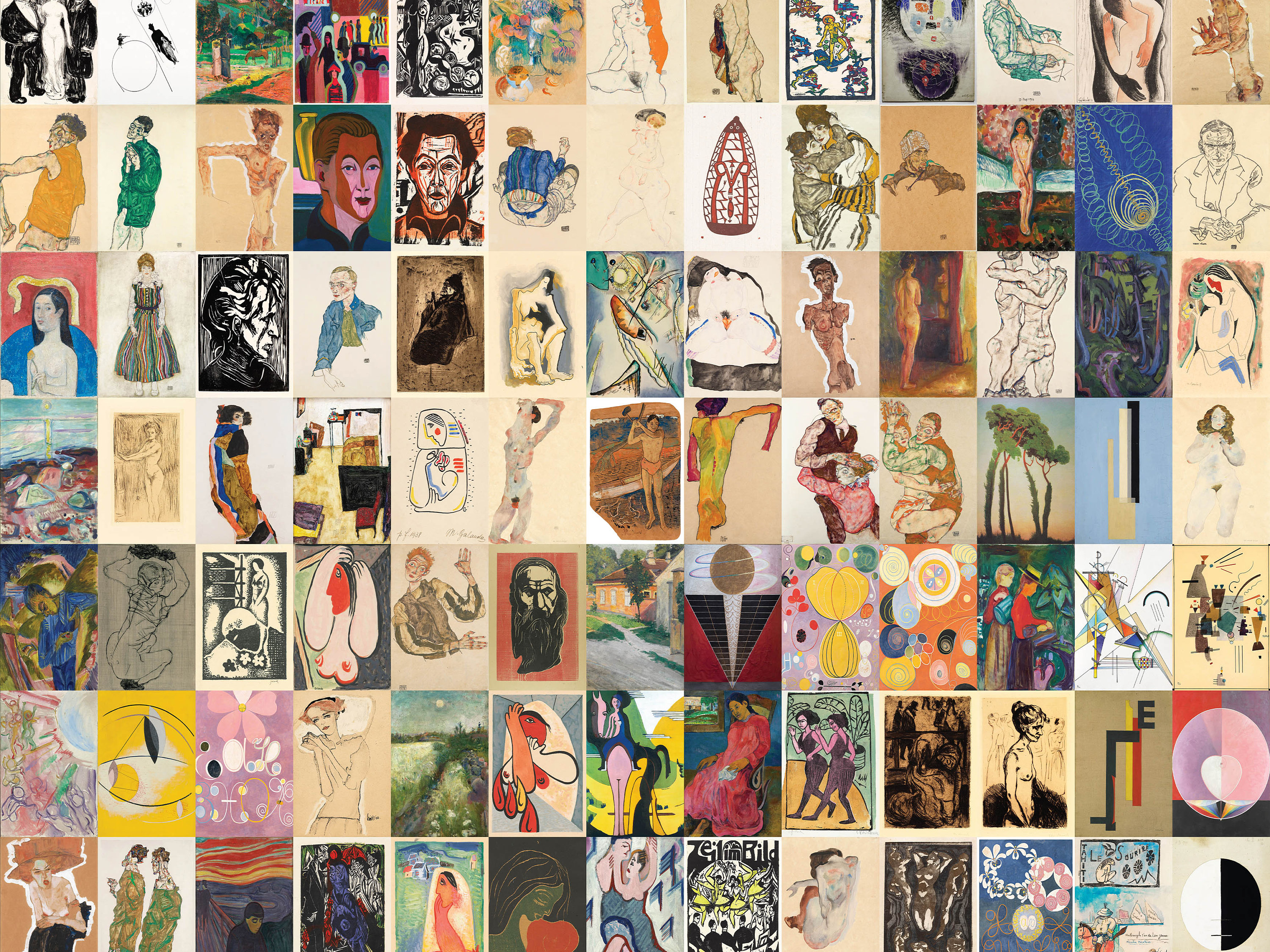 130 Pcs Abstract & Expressionism Art COLLAGE KIT Set - Etsy