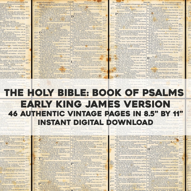 Personalized Psalms Book - Etsy