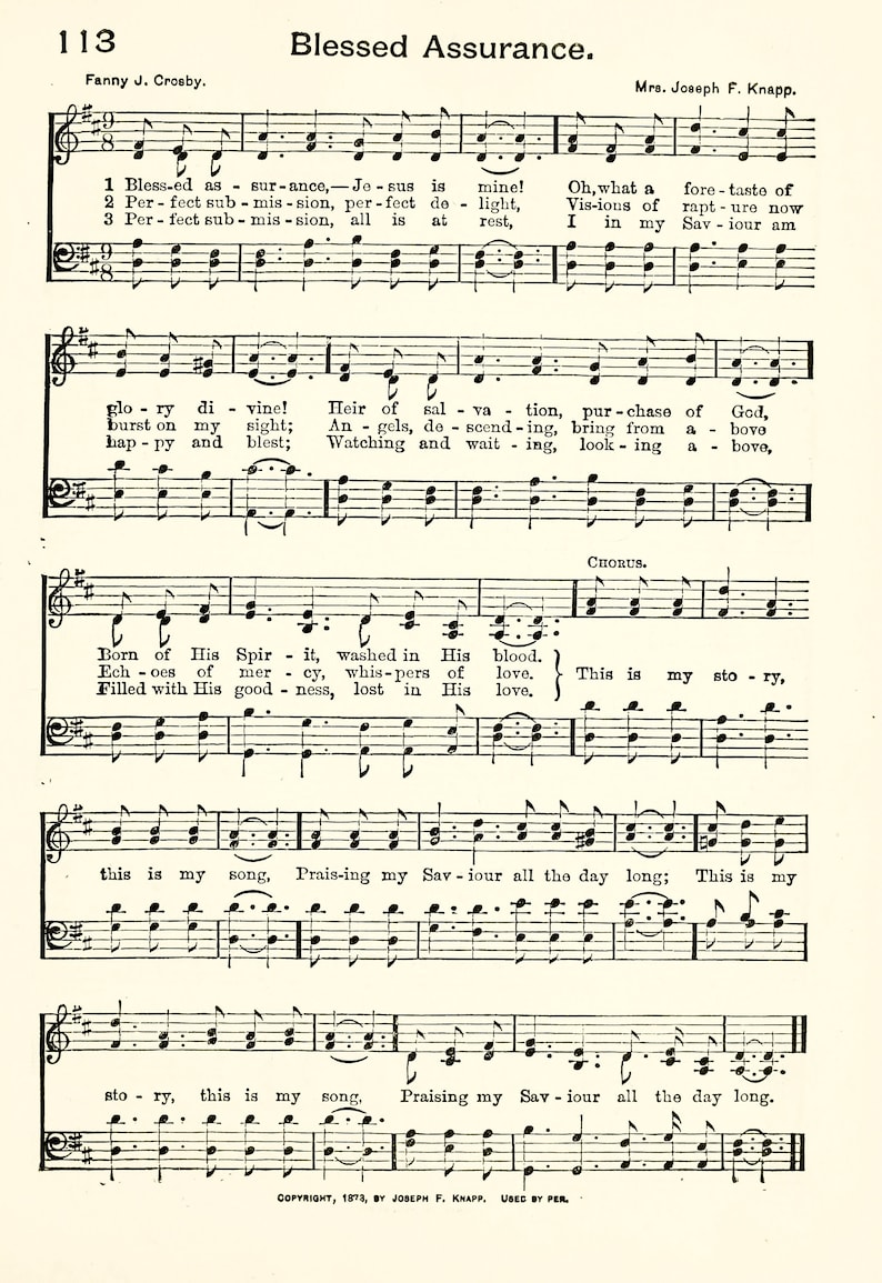 125 Hymn Pages From an Old 1909 Hymnal Restored Vintage Sheet - Etsy