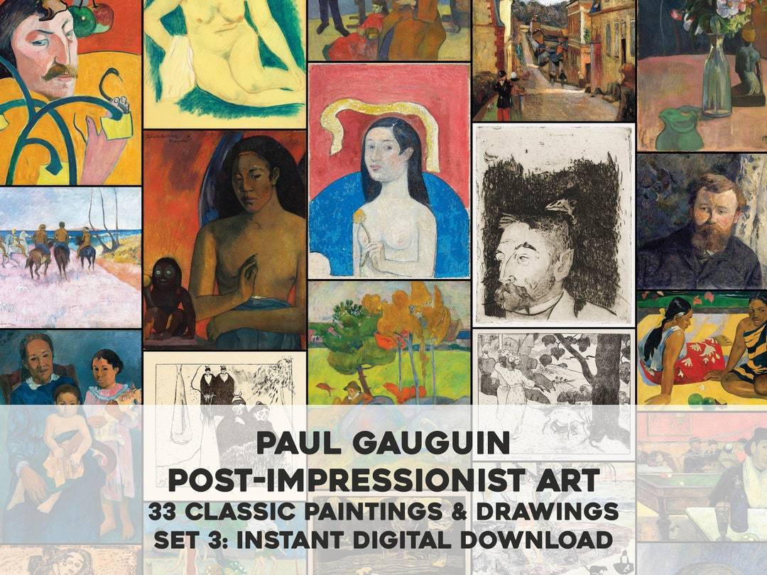 33 Paul Gauguin Impressionist Paintings | HQ Image Bundle Printable ...