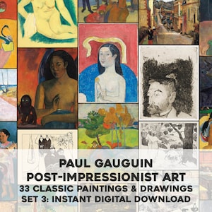 33 Paul Gauguin Impressionist Paintings | HQ Image Bundle Printable ...