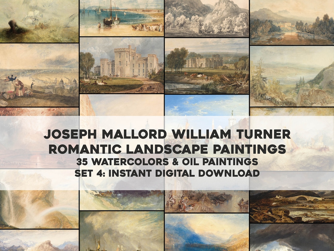35 Landscape Paintings by J M W Turner | Romantic Watercolor Image ...