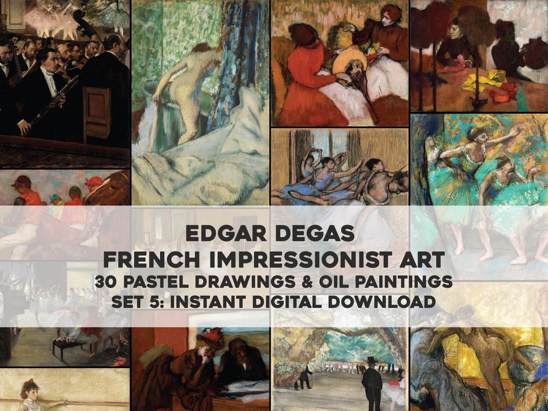 30 Edgar Degas Impressionist Oil Paintings & Pastel Drawings | Image ...