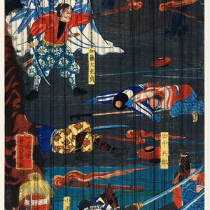 16 Ukiyo-e Japanese Woodblock Prints Printable Wall Art Bundle Samurais & Depictions of ...