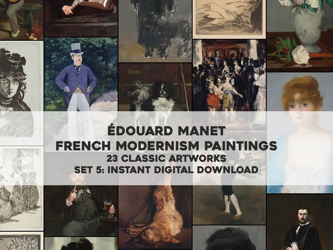 23 Edouard Manet Impressionist Paintings | HQ Image Bundle Printable ...